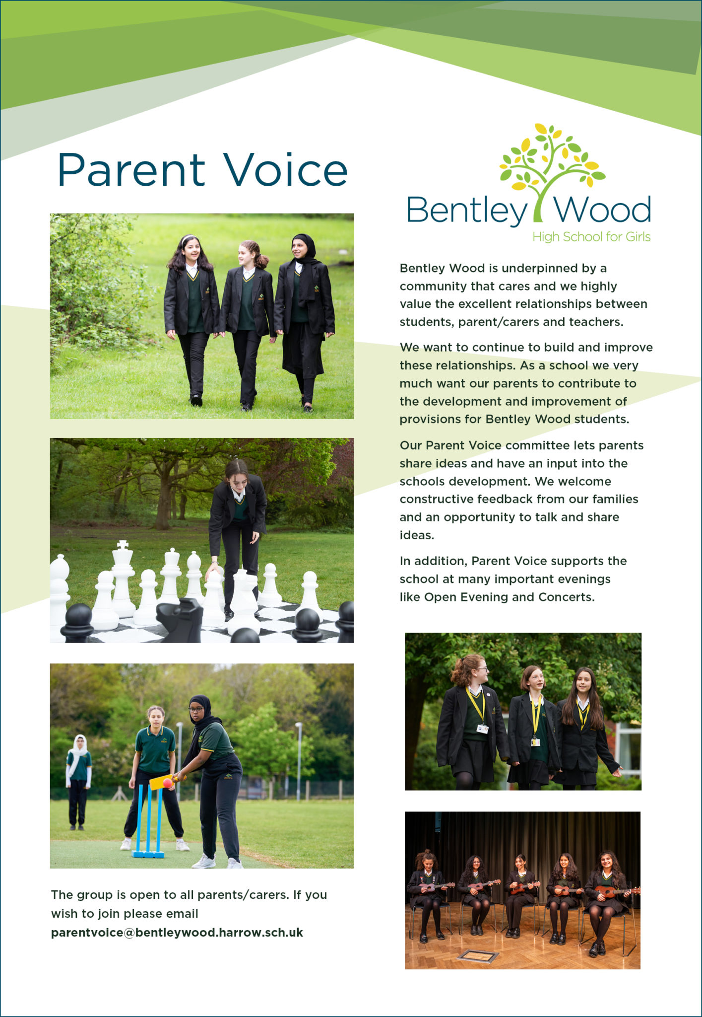 email: parentvoice@bentleywood.harrow.sch.uk